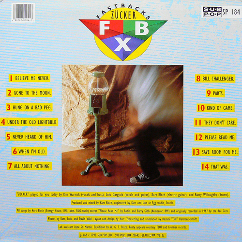 » FASTBACKS / ZUCKER | COCONUTS DISK KICHIJOJI